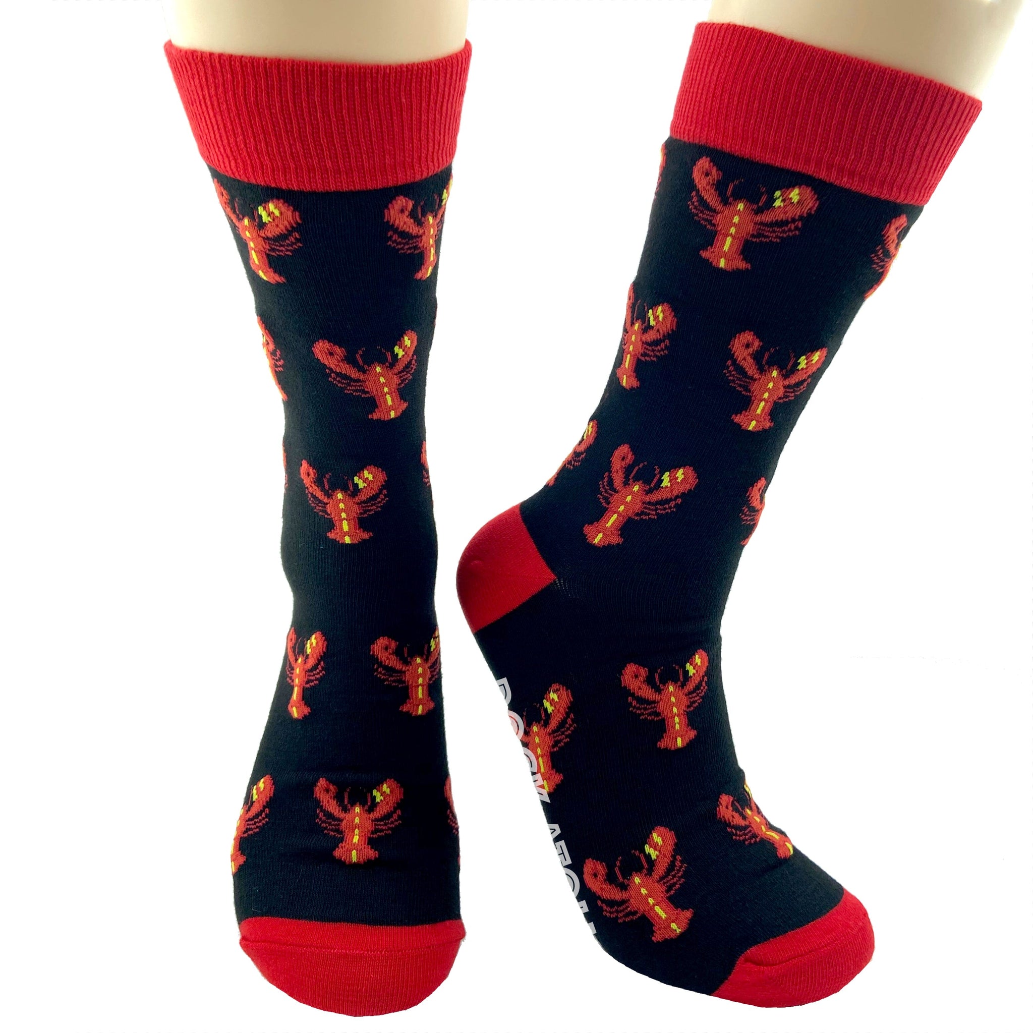 Unisex Lobster Crawfish Crayfish Crustacean Patterned Novelty Socks