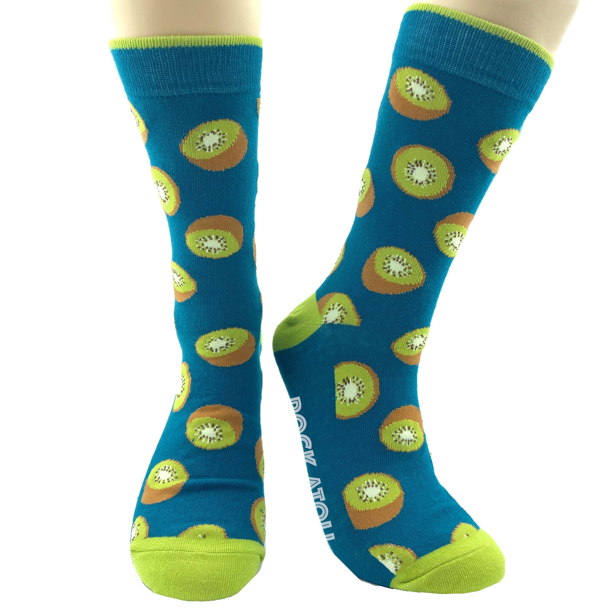 Classic Tropical Fruit Kiwi All Over Print Comfy Stretch Novelty Socks