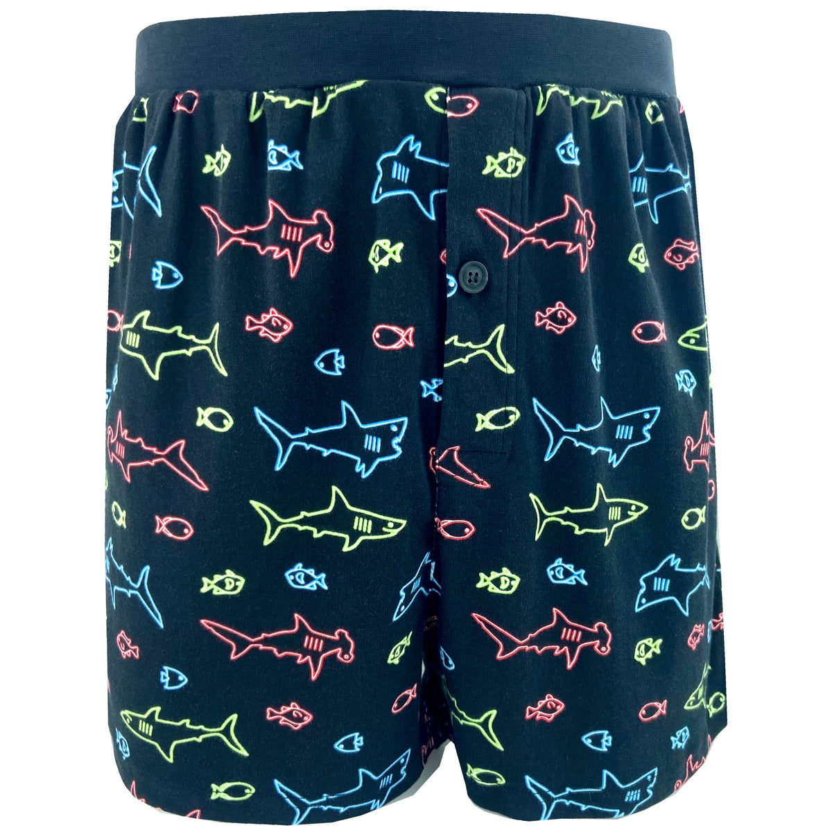 Neon Shark Boxers For Men. Buy Men's Shark Boxer Shorts Here