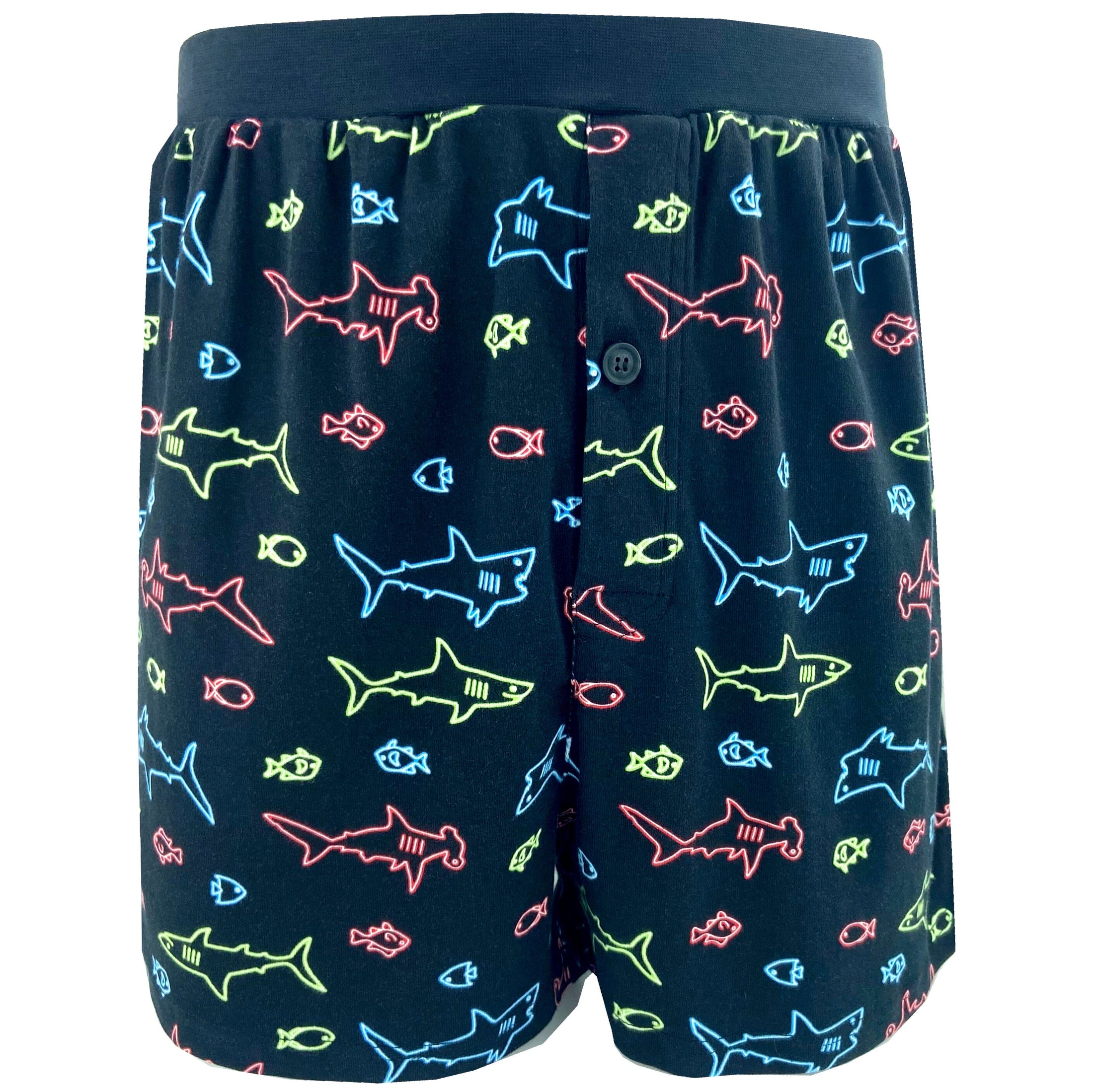 Neon Shark Boxers For Men. Buy Men's Shark Boxer Shorts Here