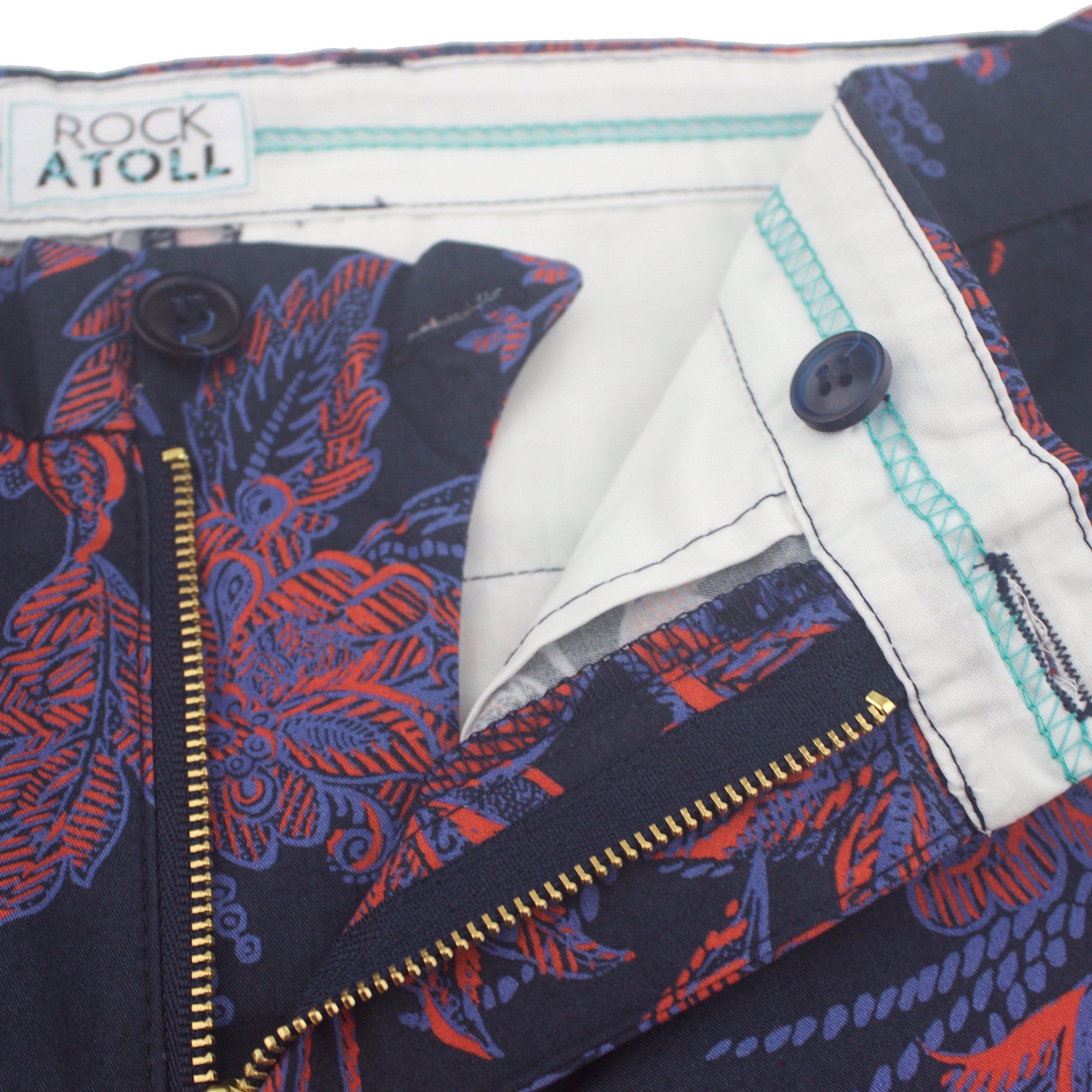 Red And Blue Shorts For Men. Buy Mens Floral Shorts Online