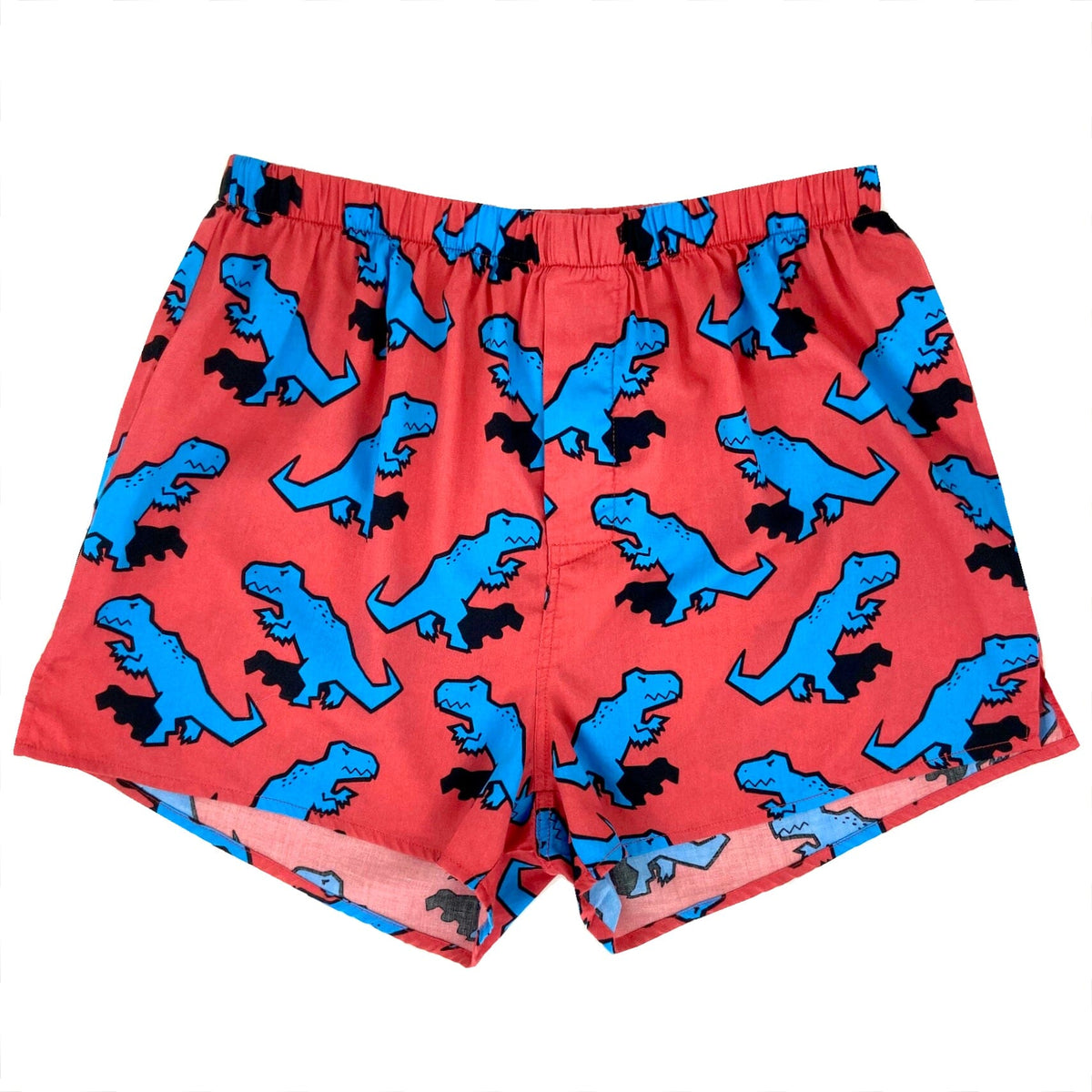 Men's Fun T-Rex Dinosaur Patterned Soft Cotton Boxer Shorts Underwear