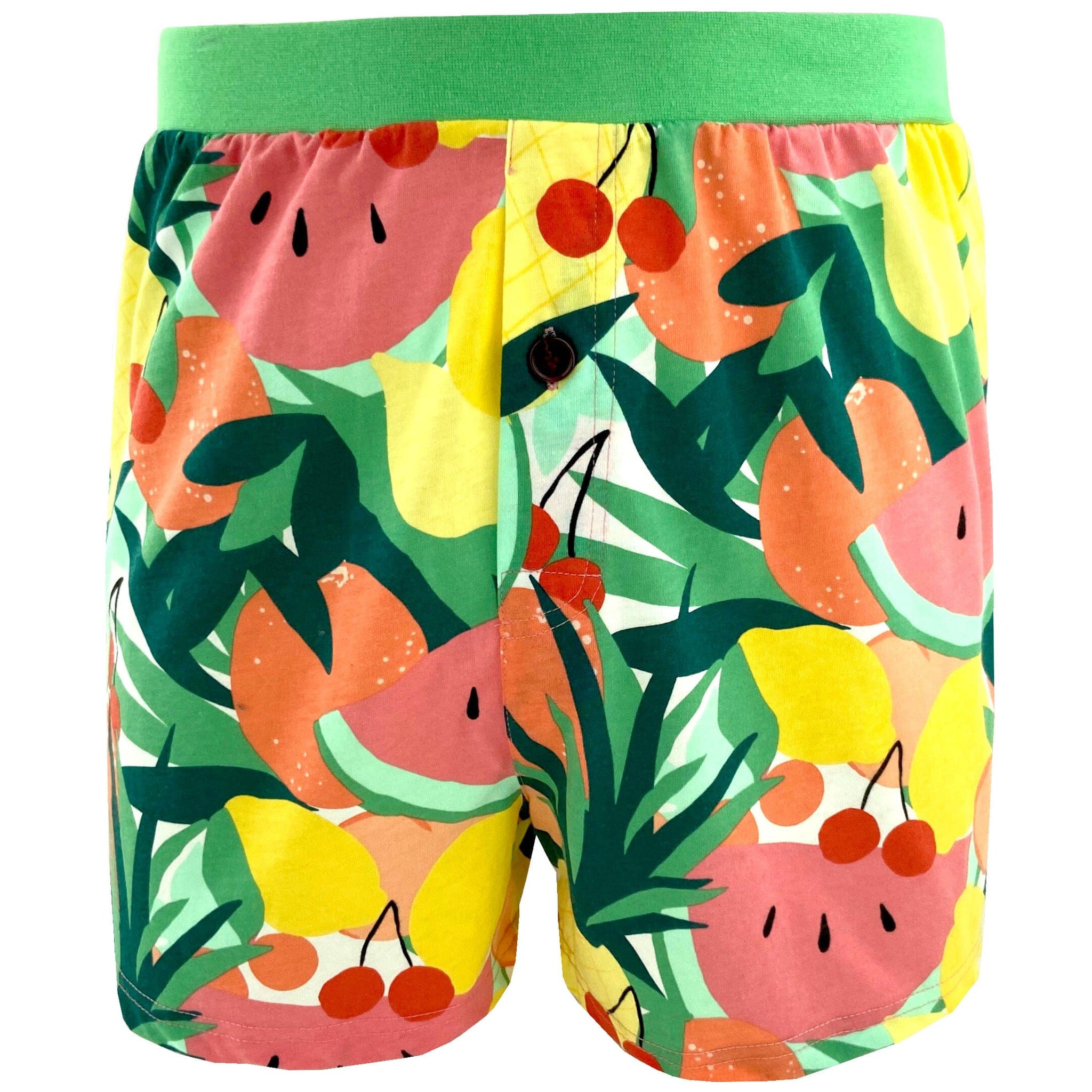 Men's Tropical Fruit Pineapple All Over Print Cotton Pajama Bottoms