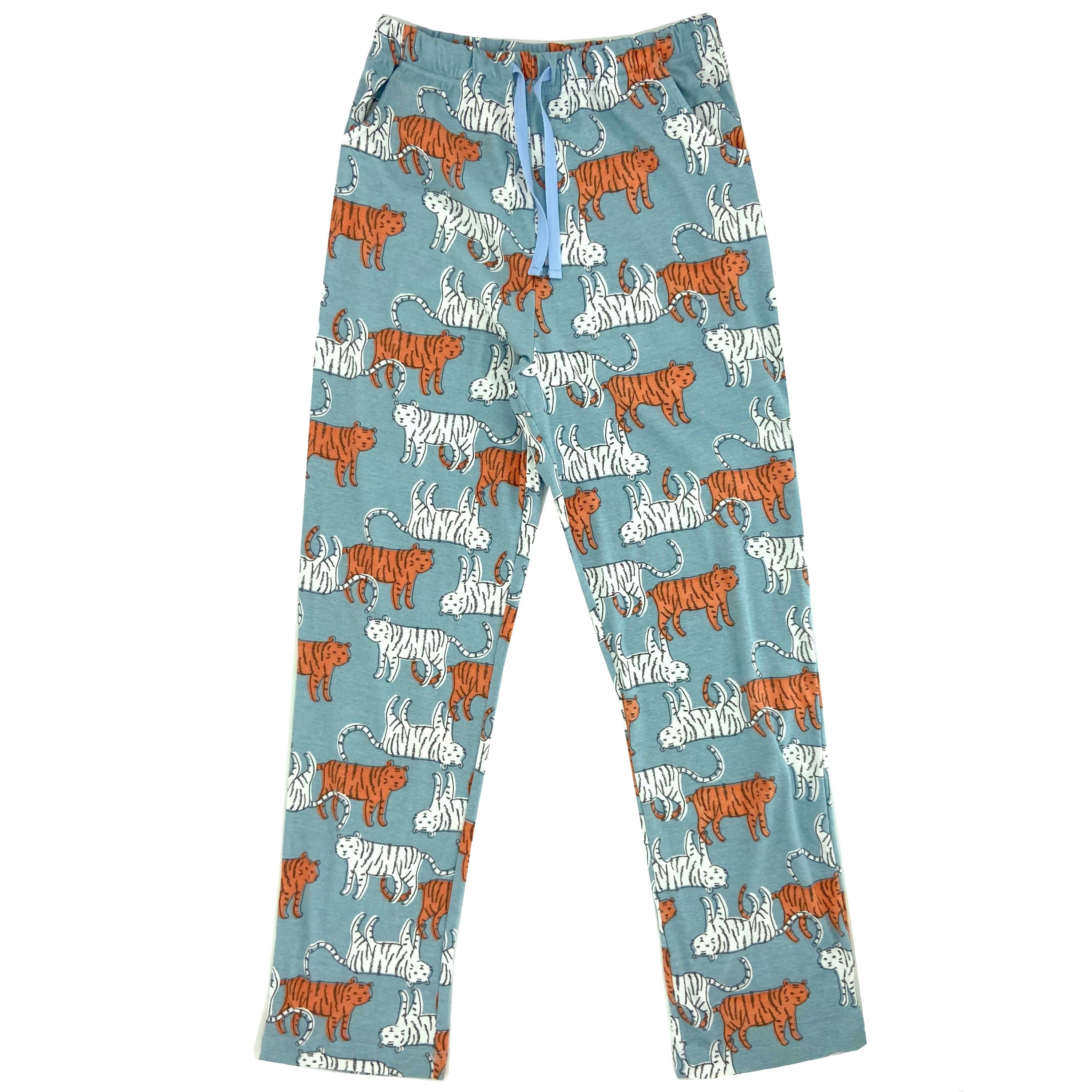 Cute Cartoon Tiger Print Pajama Pants. New Women's Tiger Lounge Pants